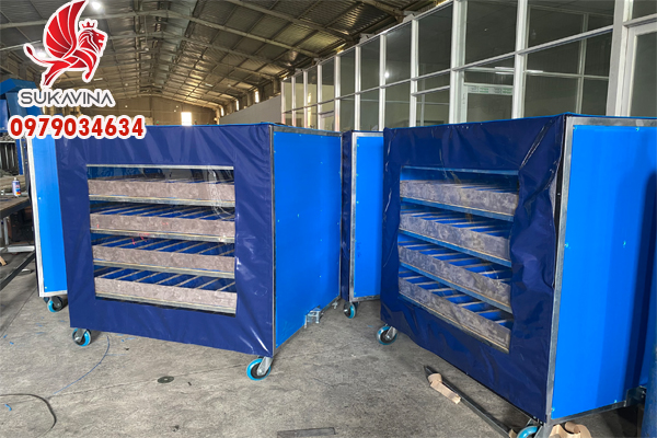 Sản xuất xe đẩy hàng trolley theo yêu cầu khách hàng